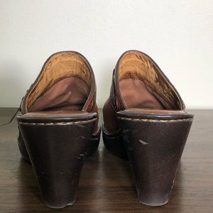 Born | Shoes | Born Clog Slip On Mules Clogs Wedge Heels Size 8 | Poshmark